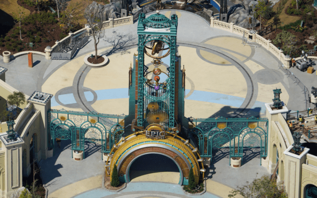 Epic Universe construction update: Chronos and ornamentation
