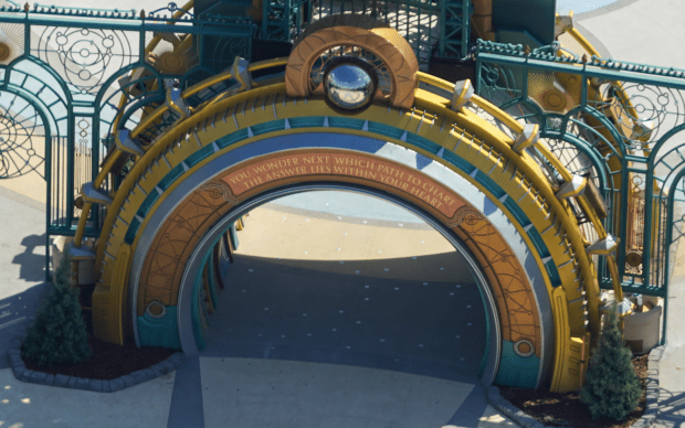 Epic Universe construction update: Chronos and ornamentation