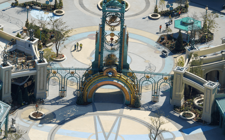 Epic Universe construction update: Chronos and ornamentation