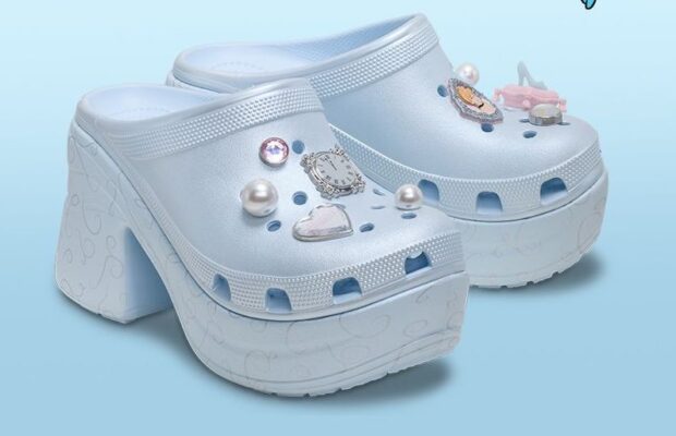 Cinderella Crocs, new at Disney Store, are high-heel 'glass slippers'