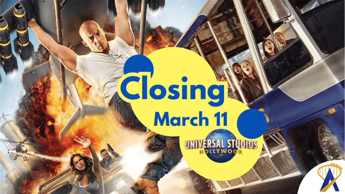Fast & Furious ride closing at Universal Studios Hollywood