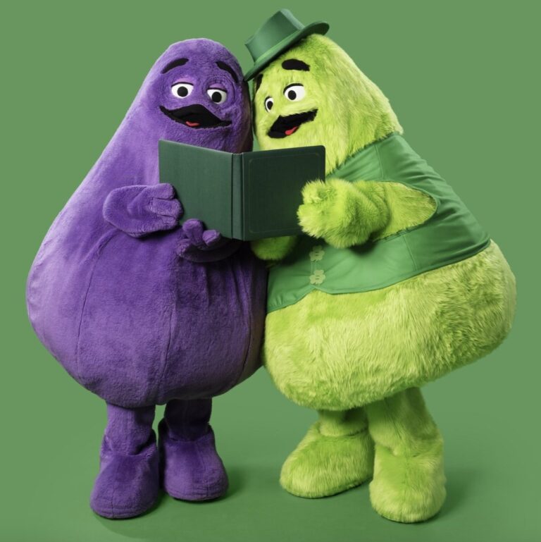 Uncle O'Grimacey, Grimace Shamrock Shake 2025 at McDonald's