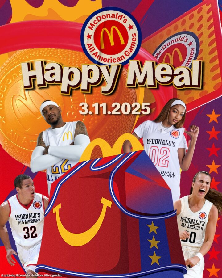 Basketball Happy Meal toys at McDonald's for All-American Games
