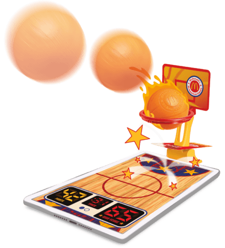 Basketball Happy Meal toys at McDonald's for All-American Games