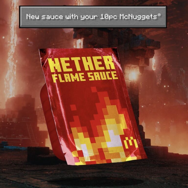 Minecraft Happy Meal toys + adult meal at McDonald's for movie