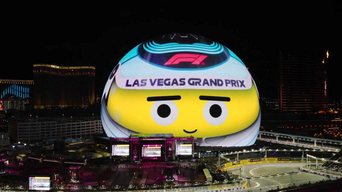 Sphere mascot Orbi: Emoji on world's largest LED screen in Vegas