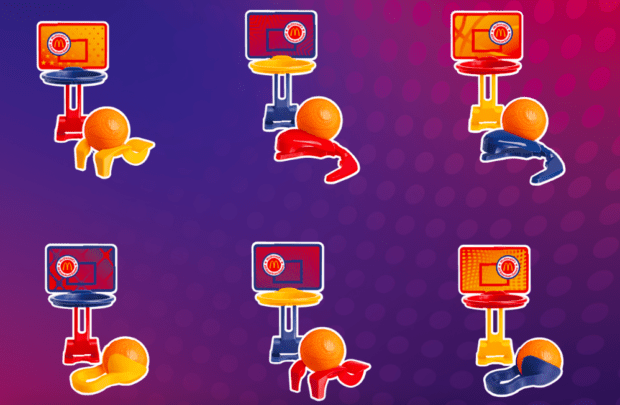 Basketball Happy Meal toys at McDonald's for All-American Games