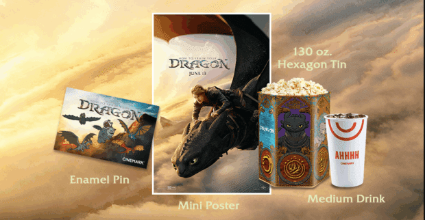 Toothless popcorn bucket at Regal, AMC, Cinemark movie theaters