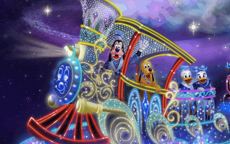 Disney Starlight nighttime parade at Magic Kingdom