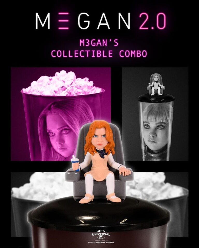 M3GAN popcorn buckets | AMC, Cinemark, Alamo, Regal