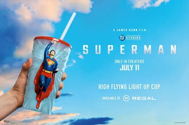 Superman popcorn buckets | AMC, Cinemark, Regal, Alamo