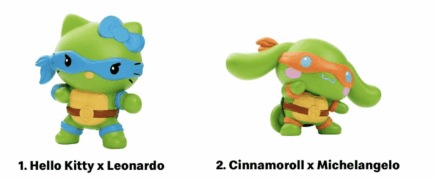 Hello Kitty x TMNT Happy Meal toys | List of 12 toys at McDonald's
