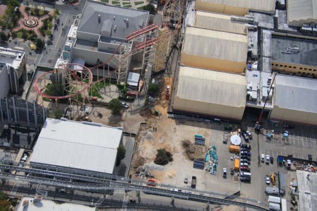 Rip Ride Rockit demolition construction 2025 | Universal Orlando