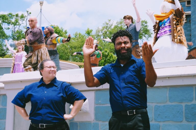 American Sign Language (ASL) interpreters at Disney World show