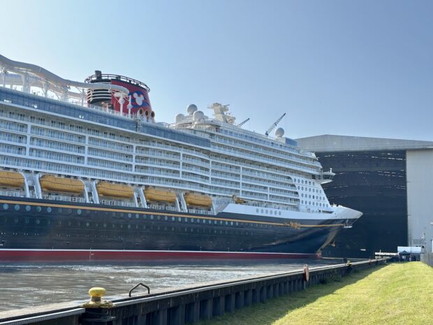 Disney Destiny cruise ship under construction in Germany