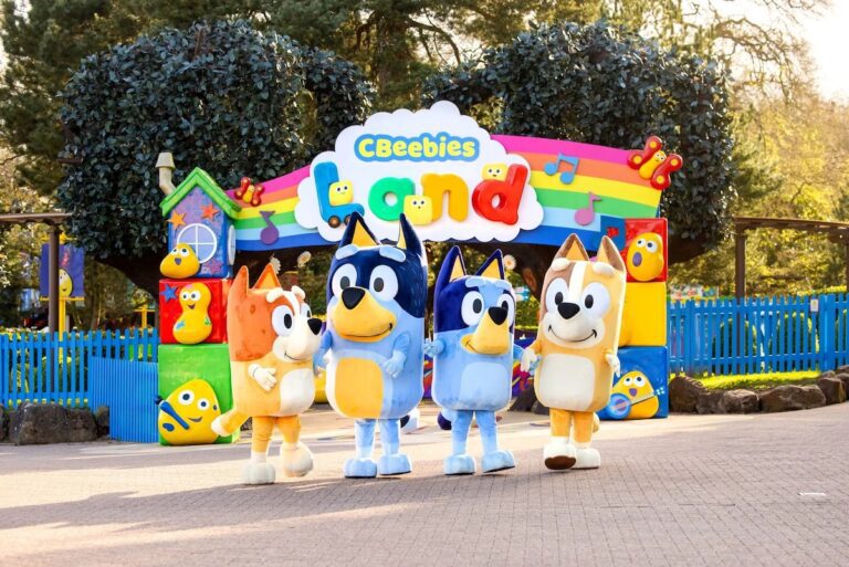 Bluey roller coaster opening in 2026 at Alton Towers