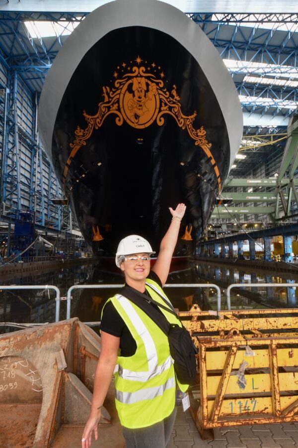 Disney Destiny cruise ship under construction in Germany