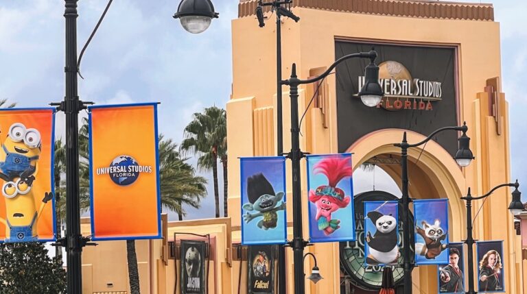 Epic Universe banners installed at Universal CityWalk