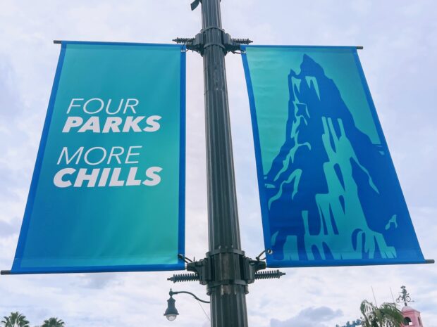 Epic Universe banners installed at Universal CityWalk