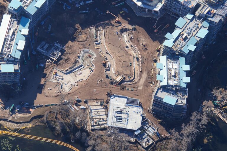 Disney Lakeshore Lodge construction at former River Country site