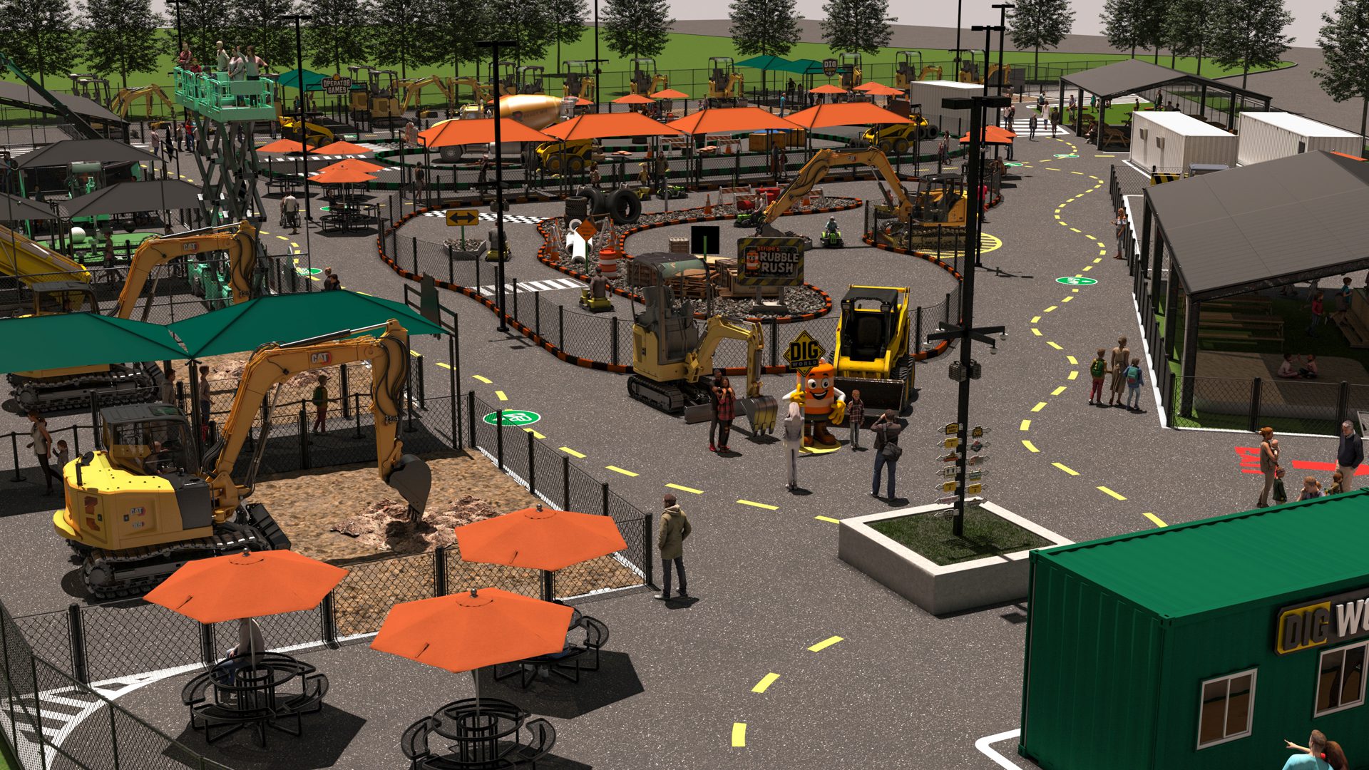 Dig World construction-themed park from Dude Perfect opens 2026