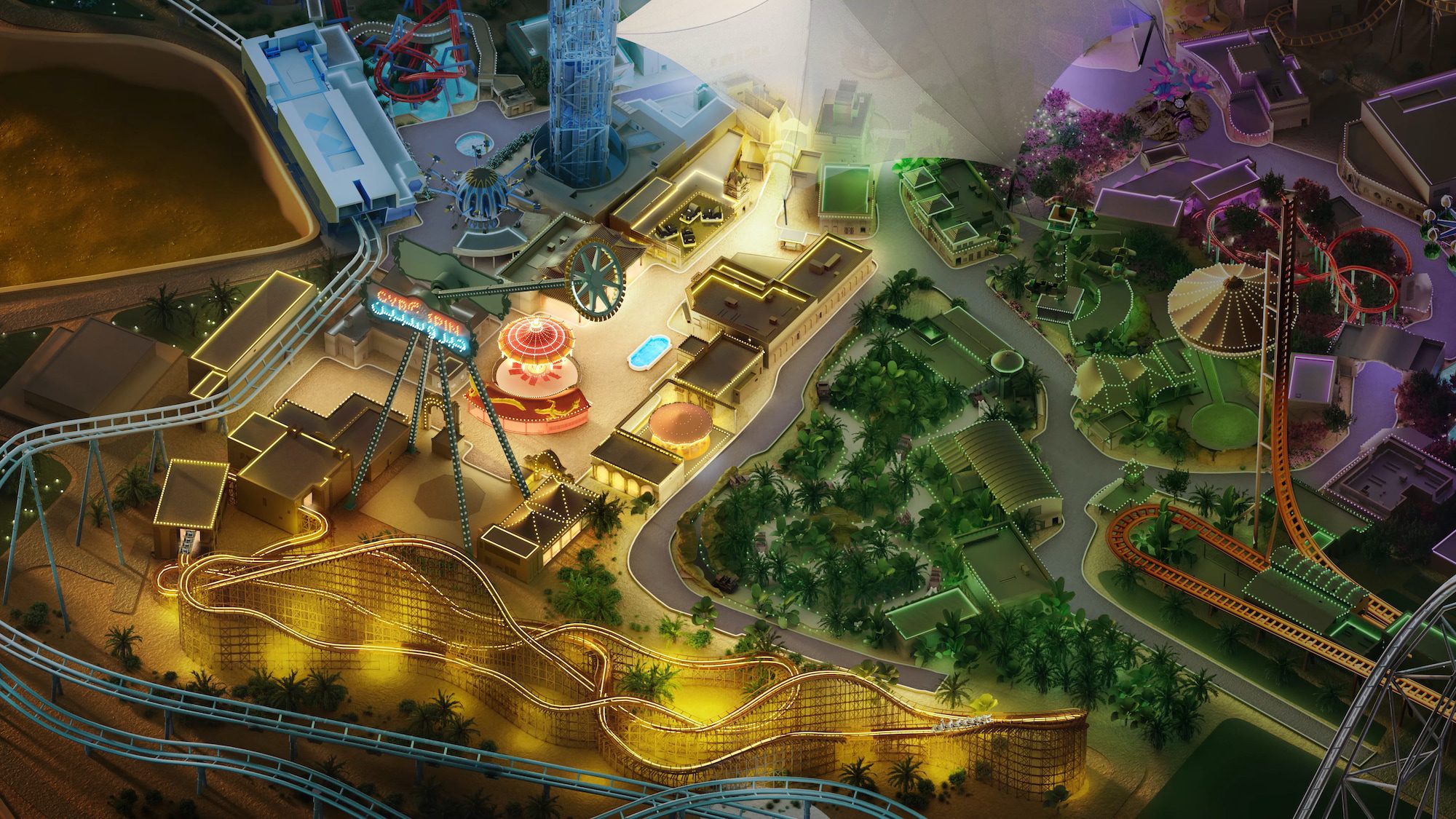 'First Six Flags theme park,' not amusement park, now open