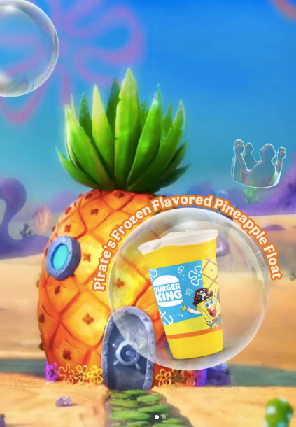 Burger King SpongeBob menu + King Jr. Meal SpongeBob toys