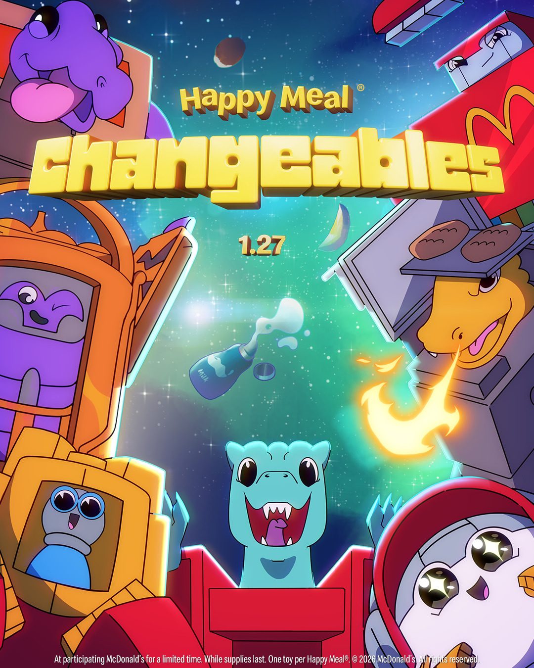 Changeables Happy Meal toys at McDonald's 2026 | List of all 16